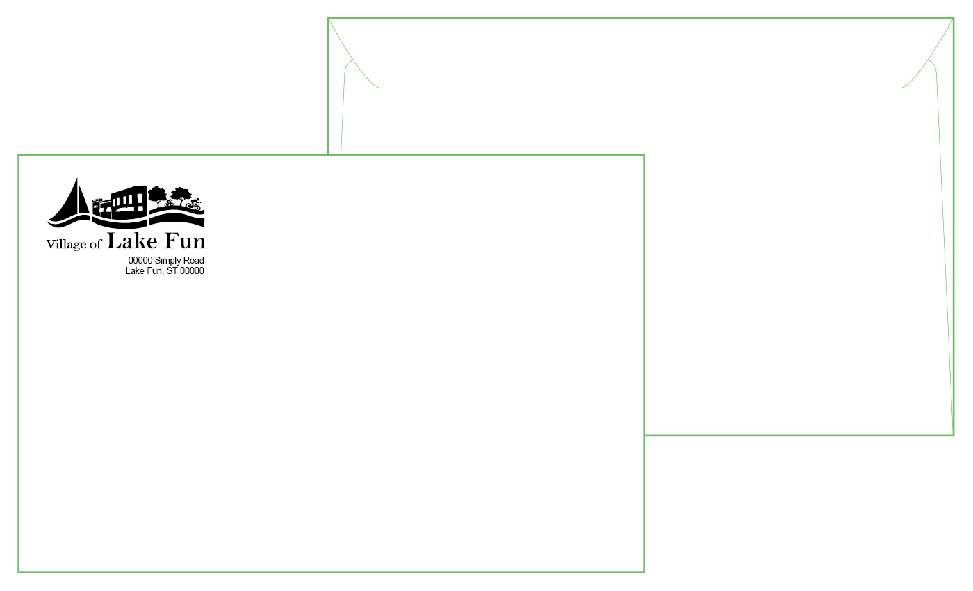 Printing Systems 6 X 9 White Booklet Envelope